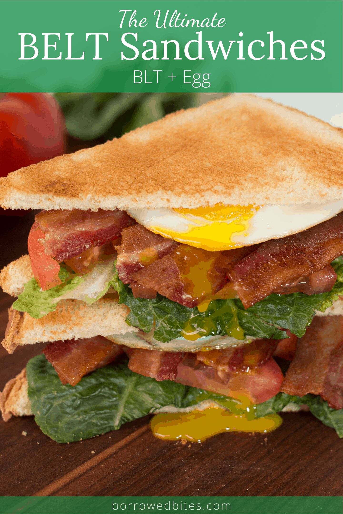 BELT Sandwiches (BLT + Egg) - Borrowed Bites