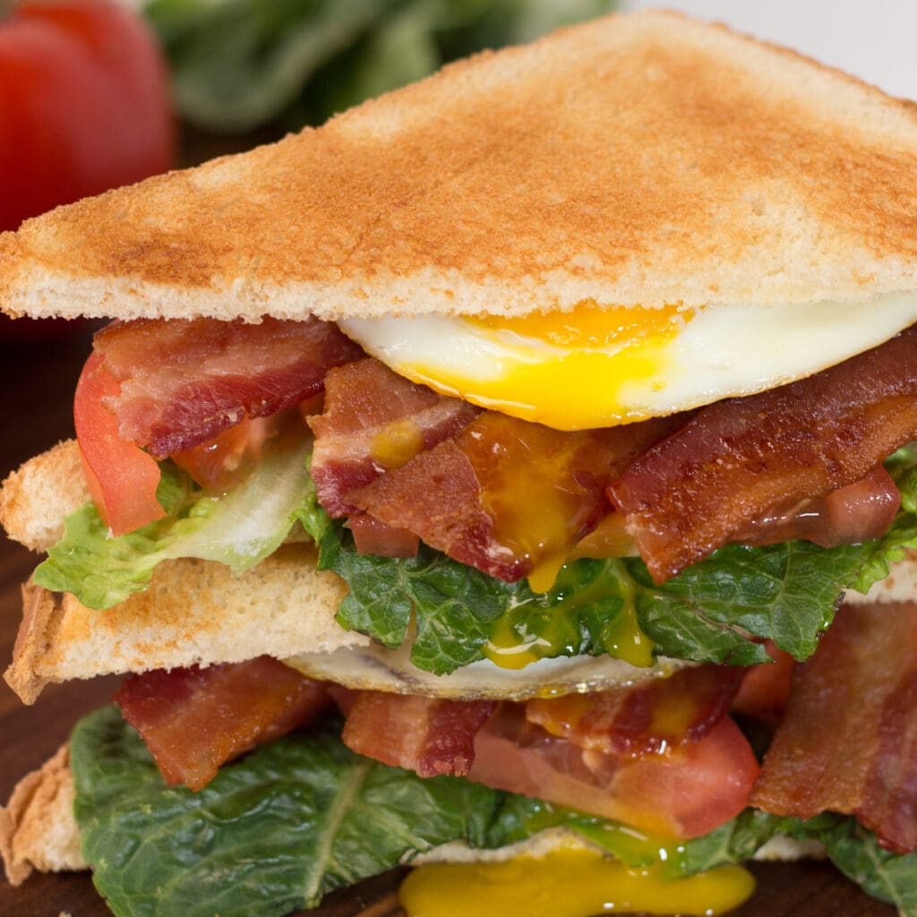 BELT Sandwiches (BLT + Egg) - Borrowed Bites