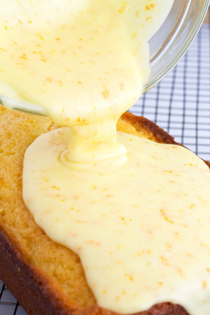 The Best Orange Glaze (Orange Icing for Cake) - Borrowed Bites
