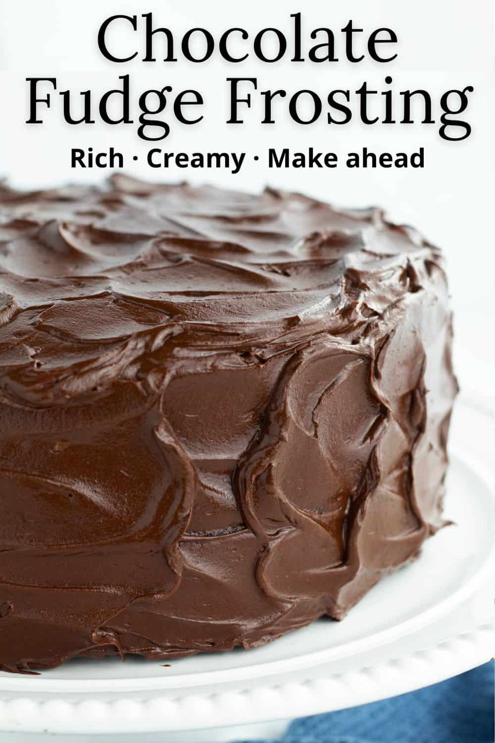Rich Chocolate Fudge Frosting (easy!) - Borrowed Bites