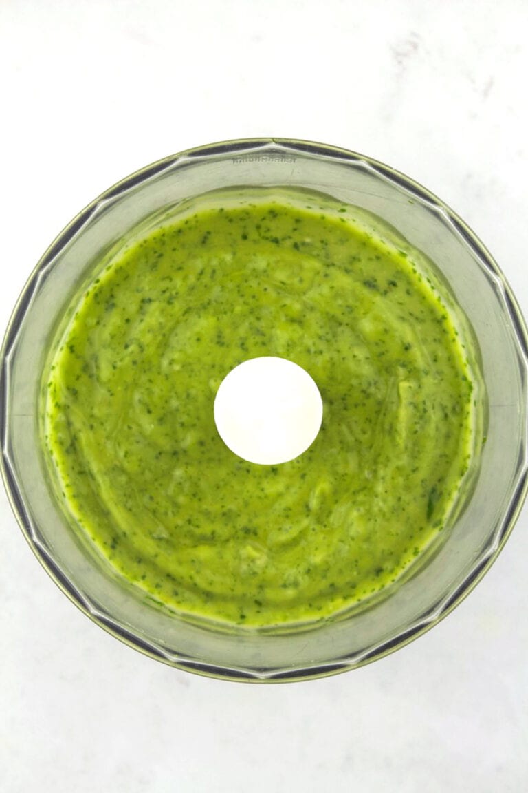 The Easiest Avocado Green Salsa (5 Ingredients!) - Borrowed Bites