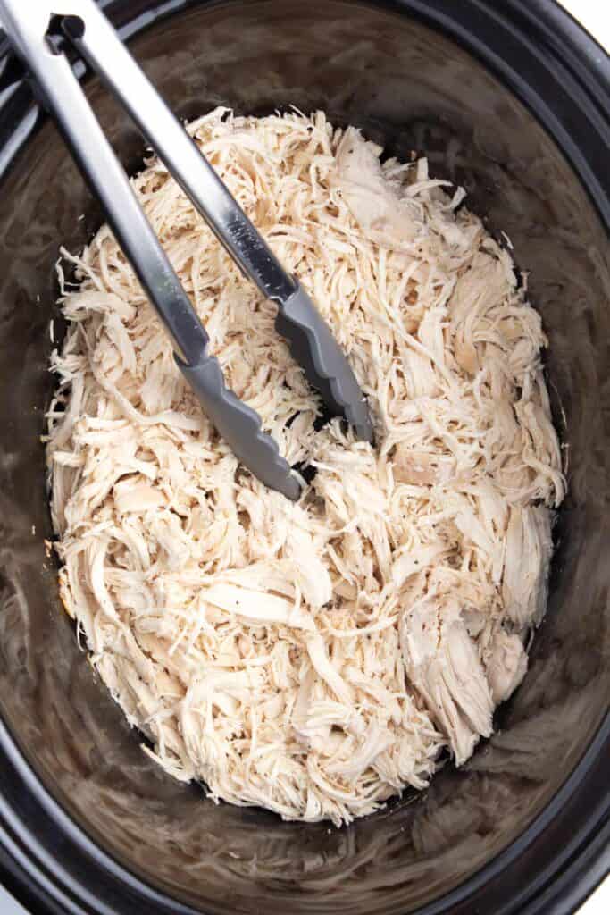Raspberry BBQ Shredded Chicken Sandwich Recipe (Crockpot) - Borrowed Bites
