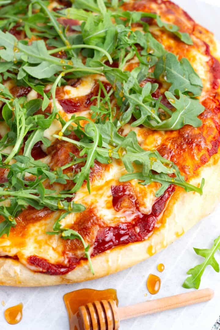 Hot Honey Pizza (Easy No-Knead Dough!)