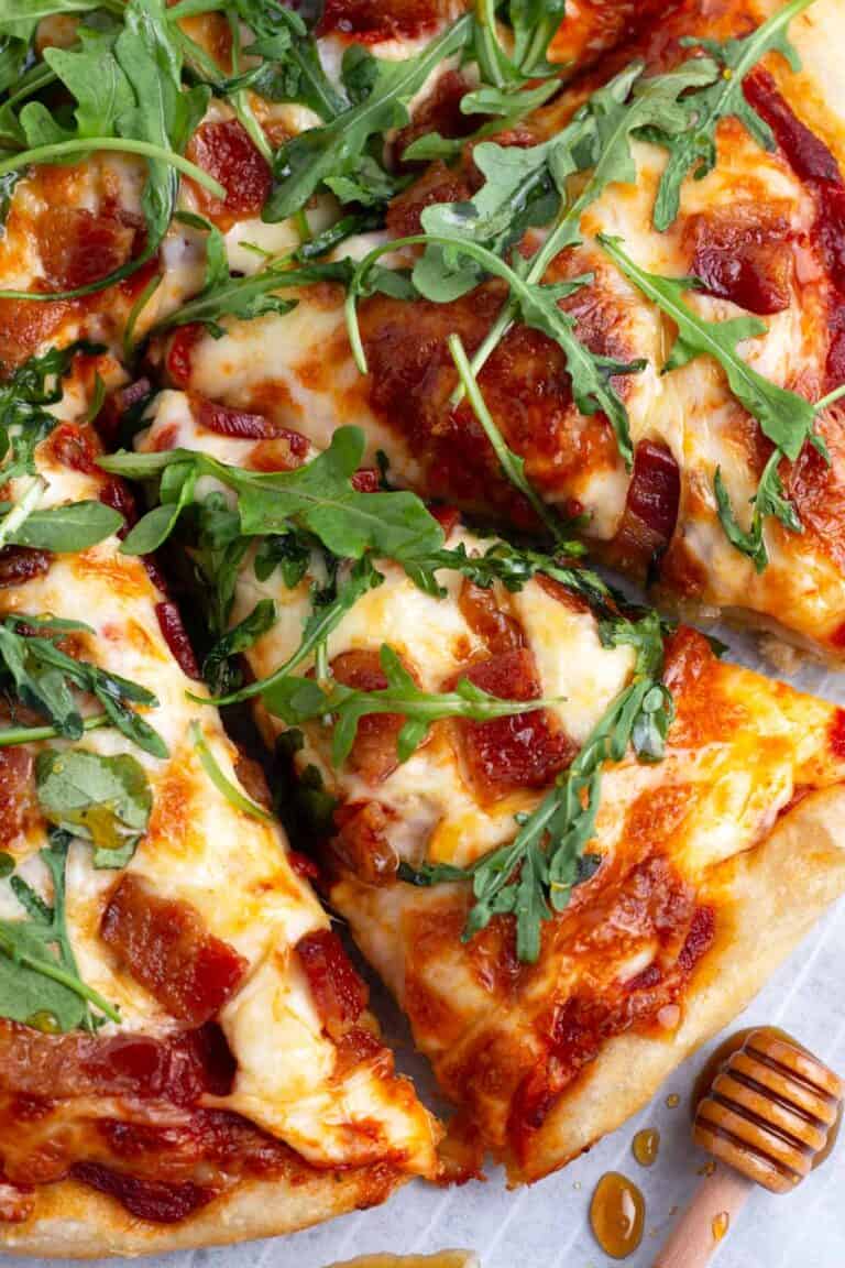 Hot Honey Pizza (Easy No-Knead Dough!)