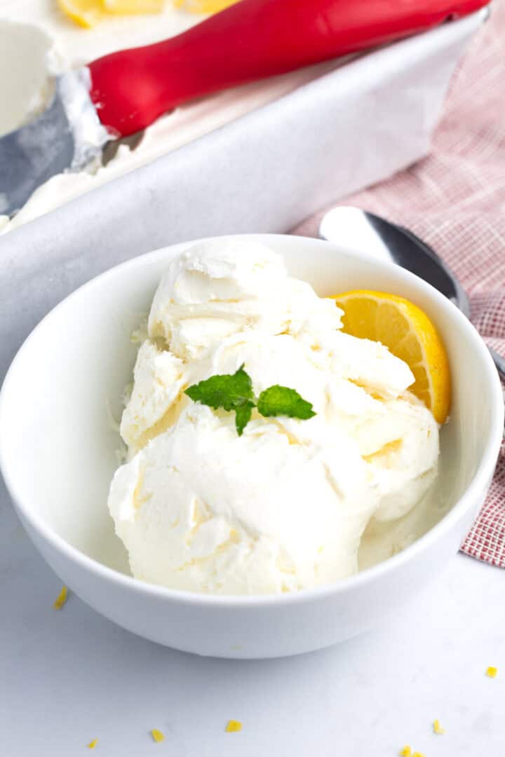 Easy Lemonade Ice Cream Recipe (4 Ingredients!) - Borrowed Bites