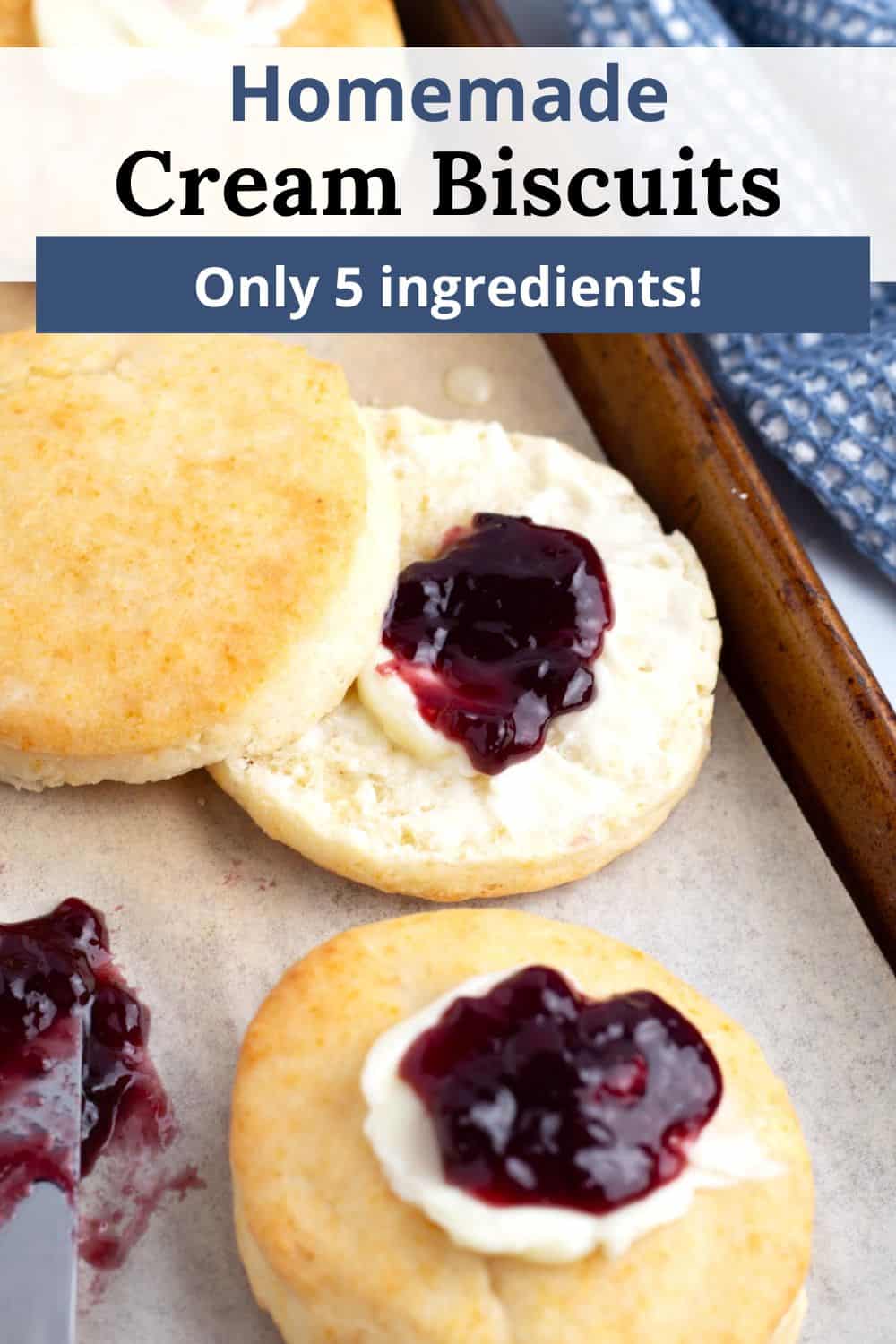 The Easiest Cream Biscuits Recipe - Borrowed Bites
