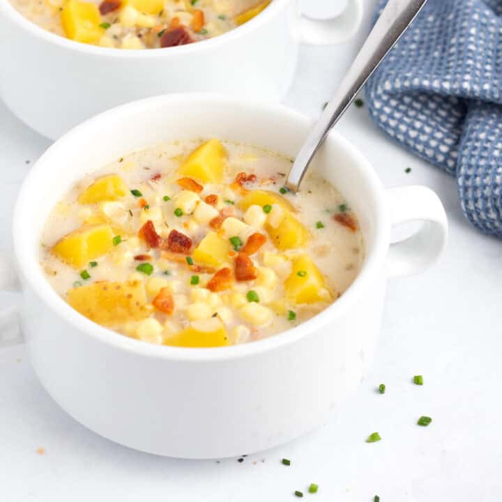 Potato and Corn Chowder Recipe (One Pot!) - Borrowed Bites