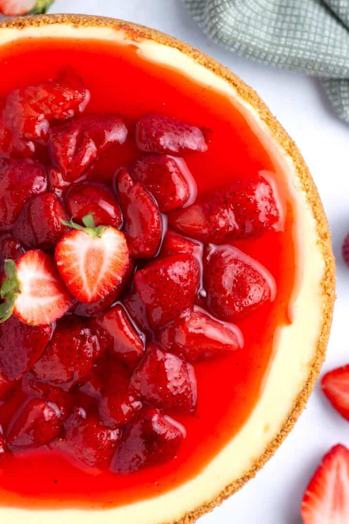 Strawberry Topping For Cheesecake Recipe (4 Ingredient!) - Borrowed Bites