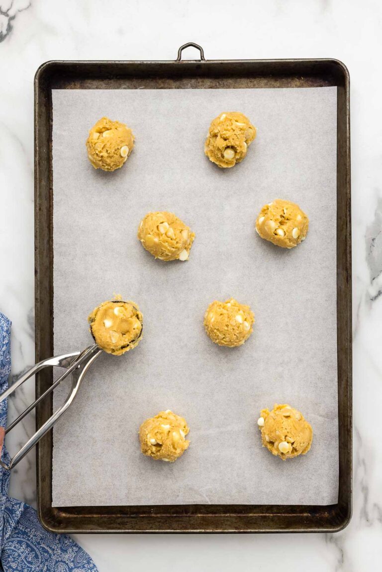 Chewy White Chocolate Macadamia Nut Cookies Recipe - Borrowed Bites