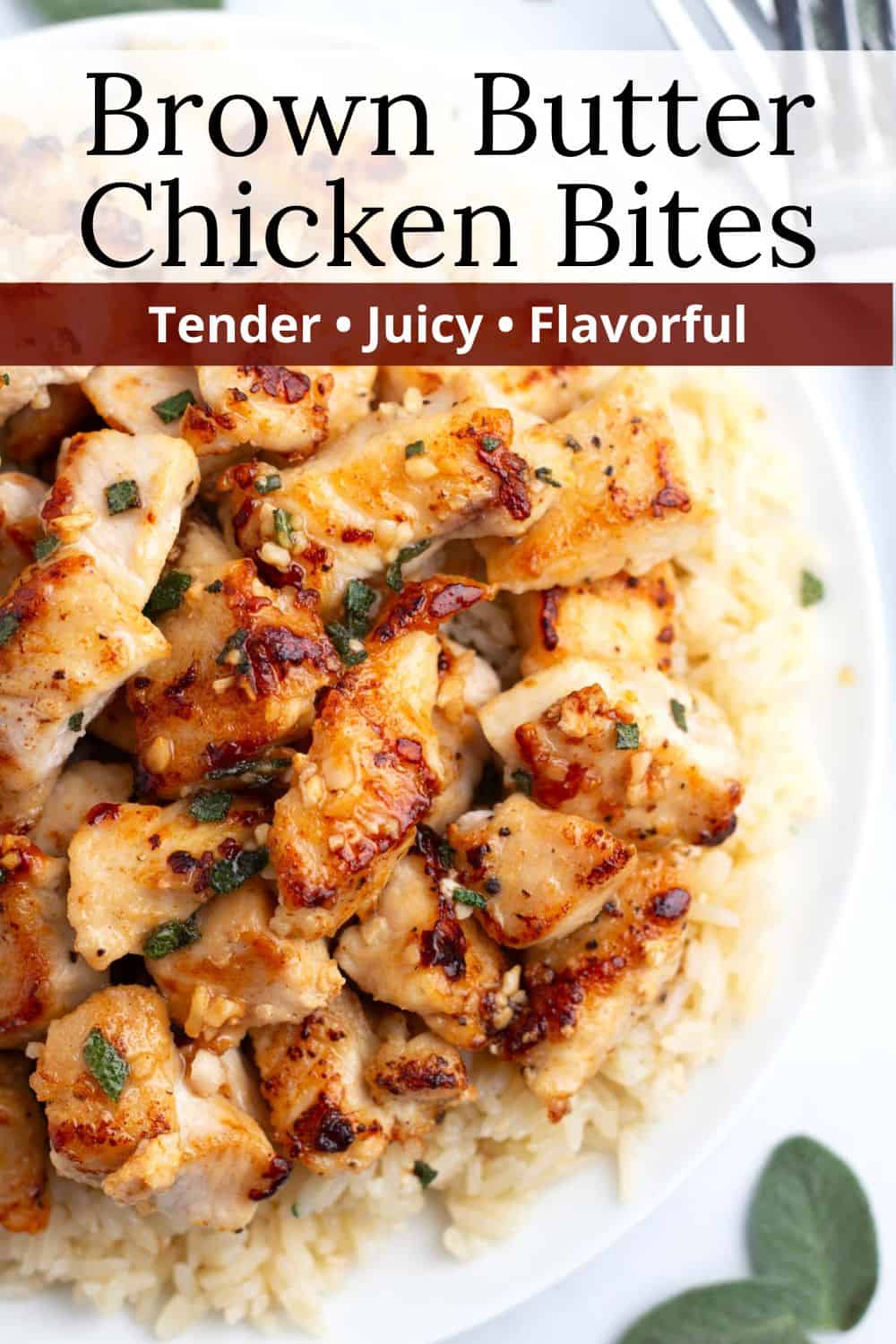Easy Brown Butter Chicken Bites Recipe - Borrowed Bites