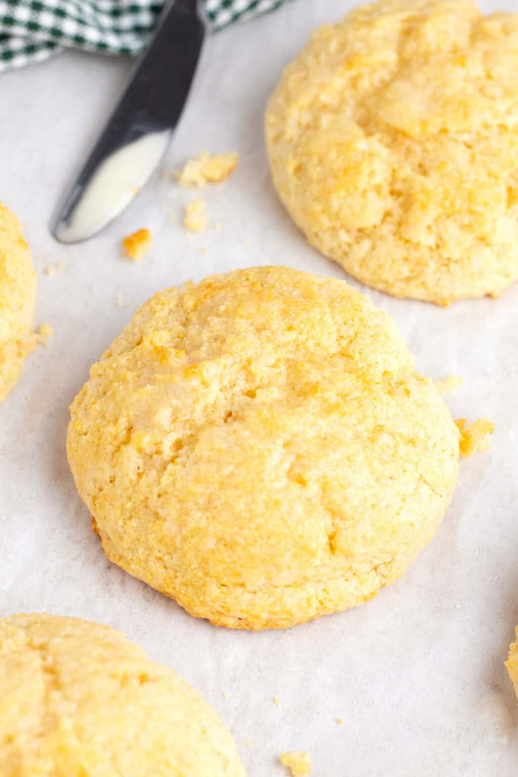 Simple Cornmeal Drop Biscuits Recipe - Borrowed Bites