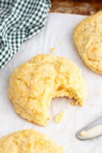 Simple Cornmeal Drop Biscuits Recipe - Borrowed Bites