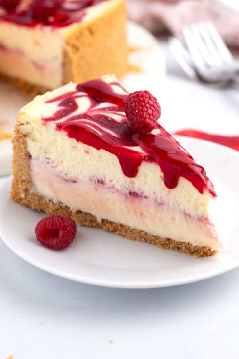 Dreamy Raspberry Cheesecake Recipe (No Water Bath!) - Borrowed Bites