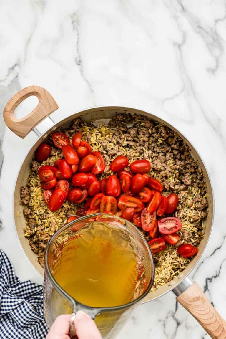 One Pot Hot Honey Orzo Recipe (25 Minute Dinner) - Borrowed Bites
