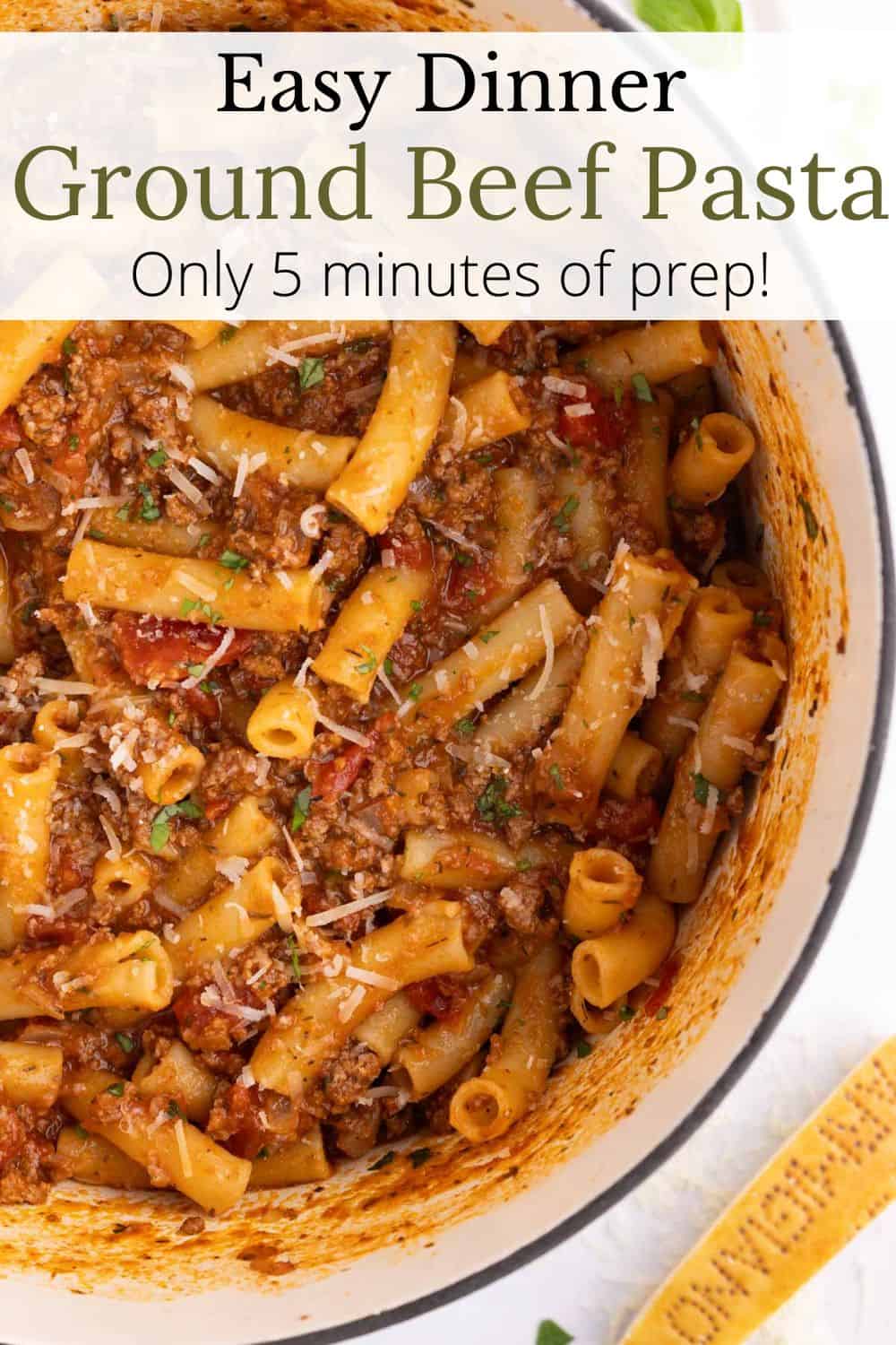 One Pot Ground Beef Pasta Recipe (30 minute dinner!) - Borrowed Bites
