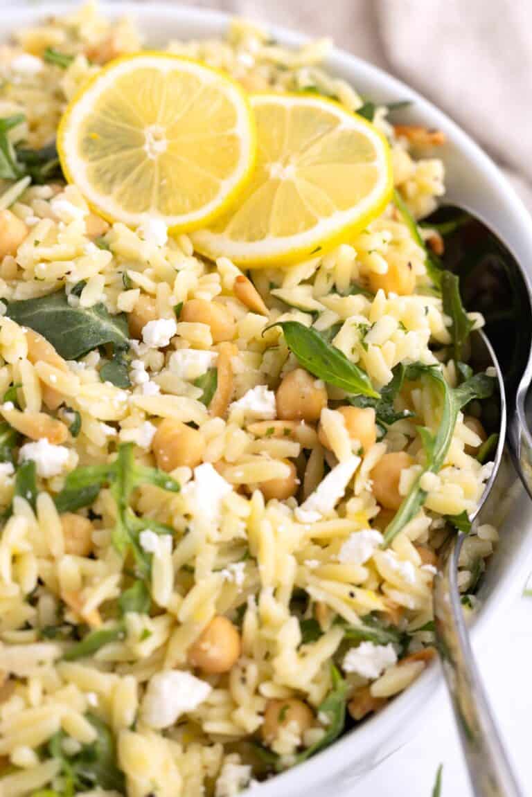 Simple & Easy Lemon Orzo Pasta Salad (Delicious!) - Borrowed Bites