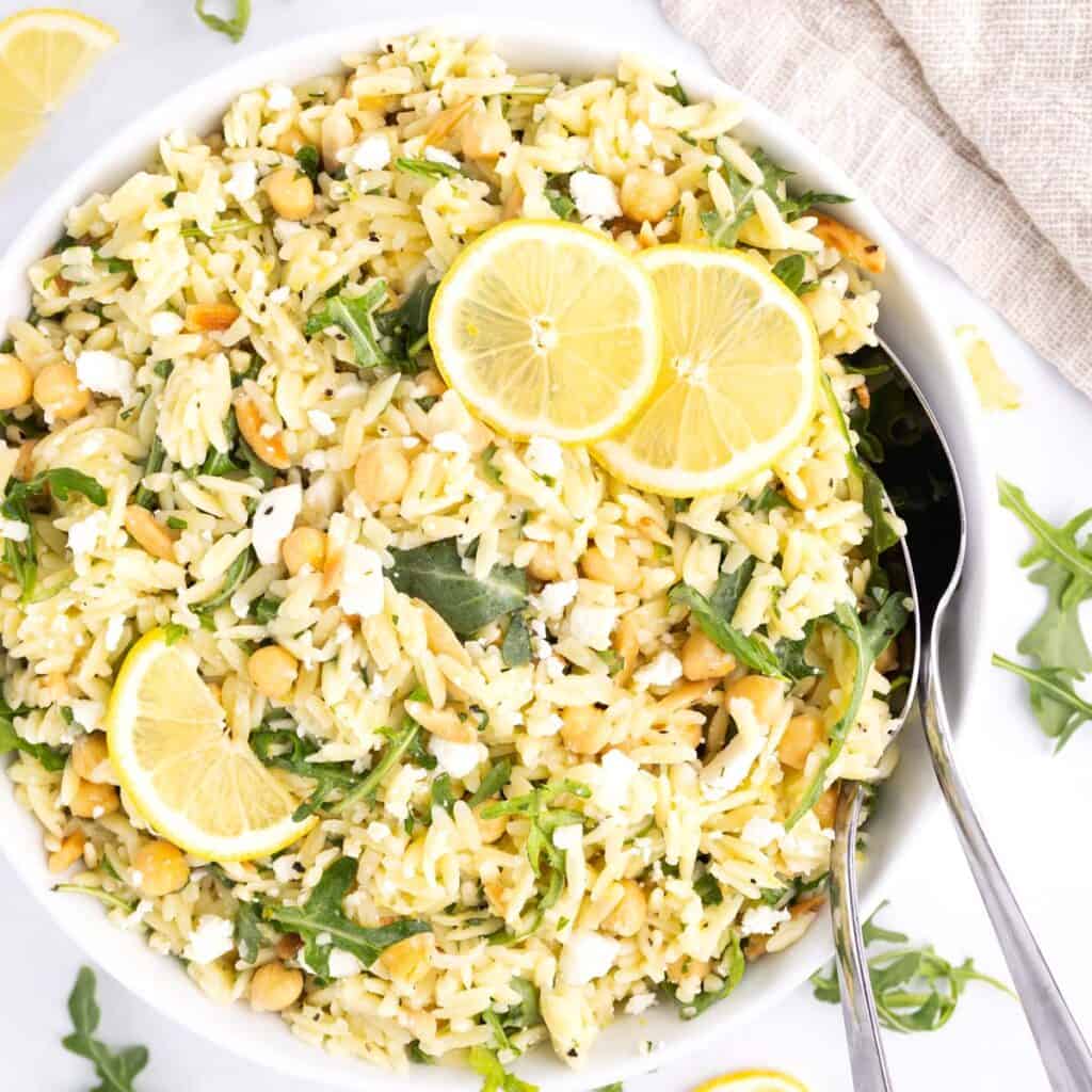 Simple & Easy Lemon Orzo Pasta Salad (Delicious!) - Borrowed Bites