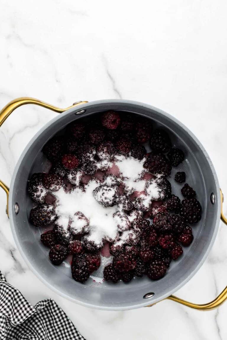 Blackberry Topping for Cheesecake (Fresh or Frozen Berries) - Borrowed ...