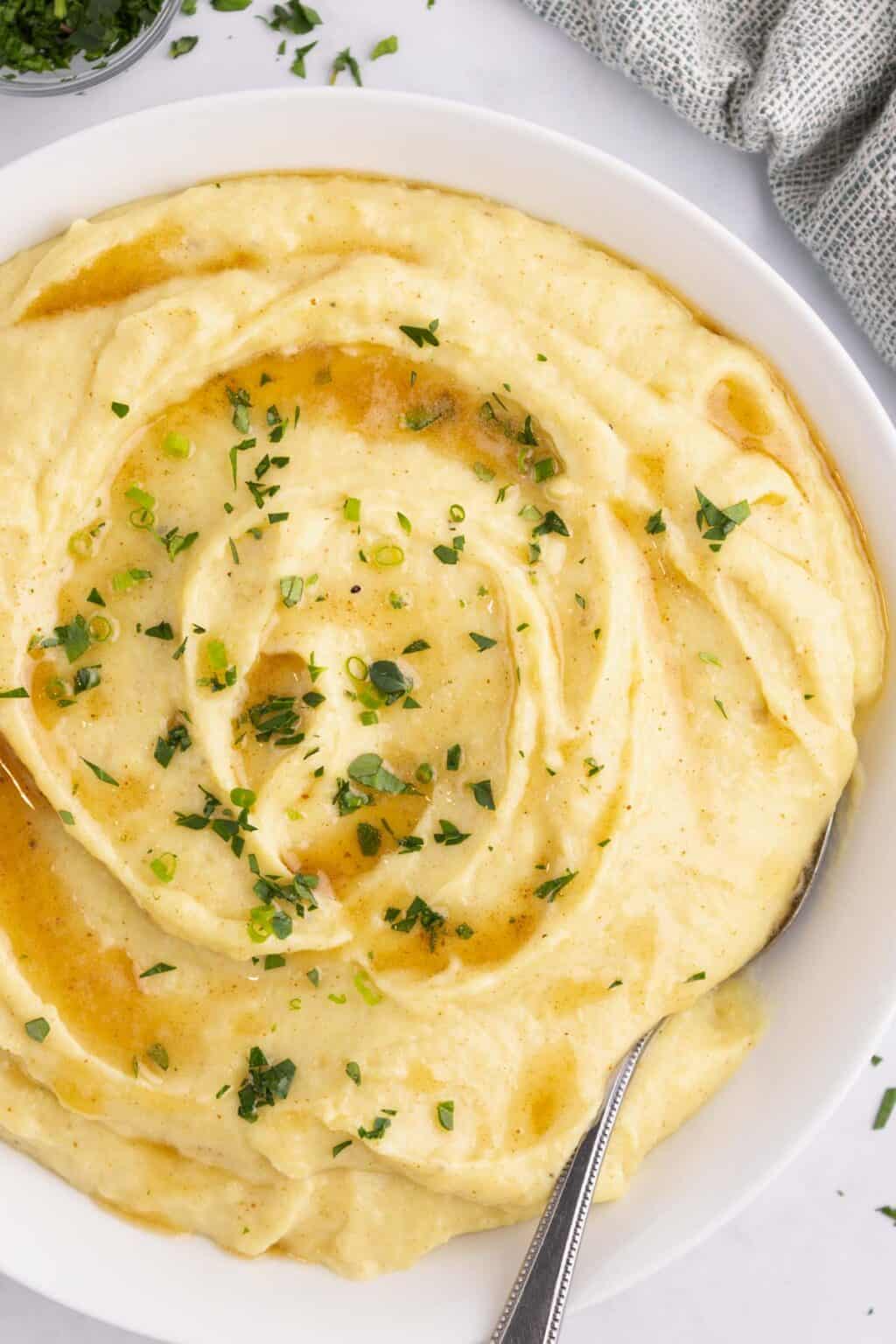 Simple Brown Butter Mashed Potatoes Recipe - Borrowed Bites