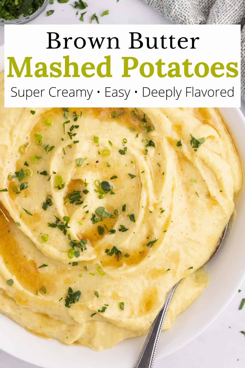 Simple Brown Butter Mashed Potatoes Recipe - Borrowed Bites