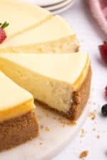 Classic Cheesecake Recipe with Cream (No Water Bath!) - Borrowed Bites