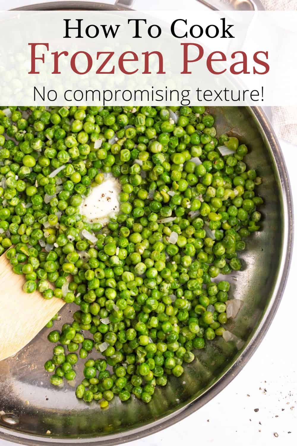 Buttery Peas (Easy frozen peas recipe!)
